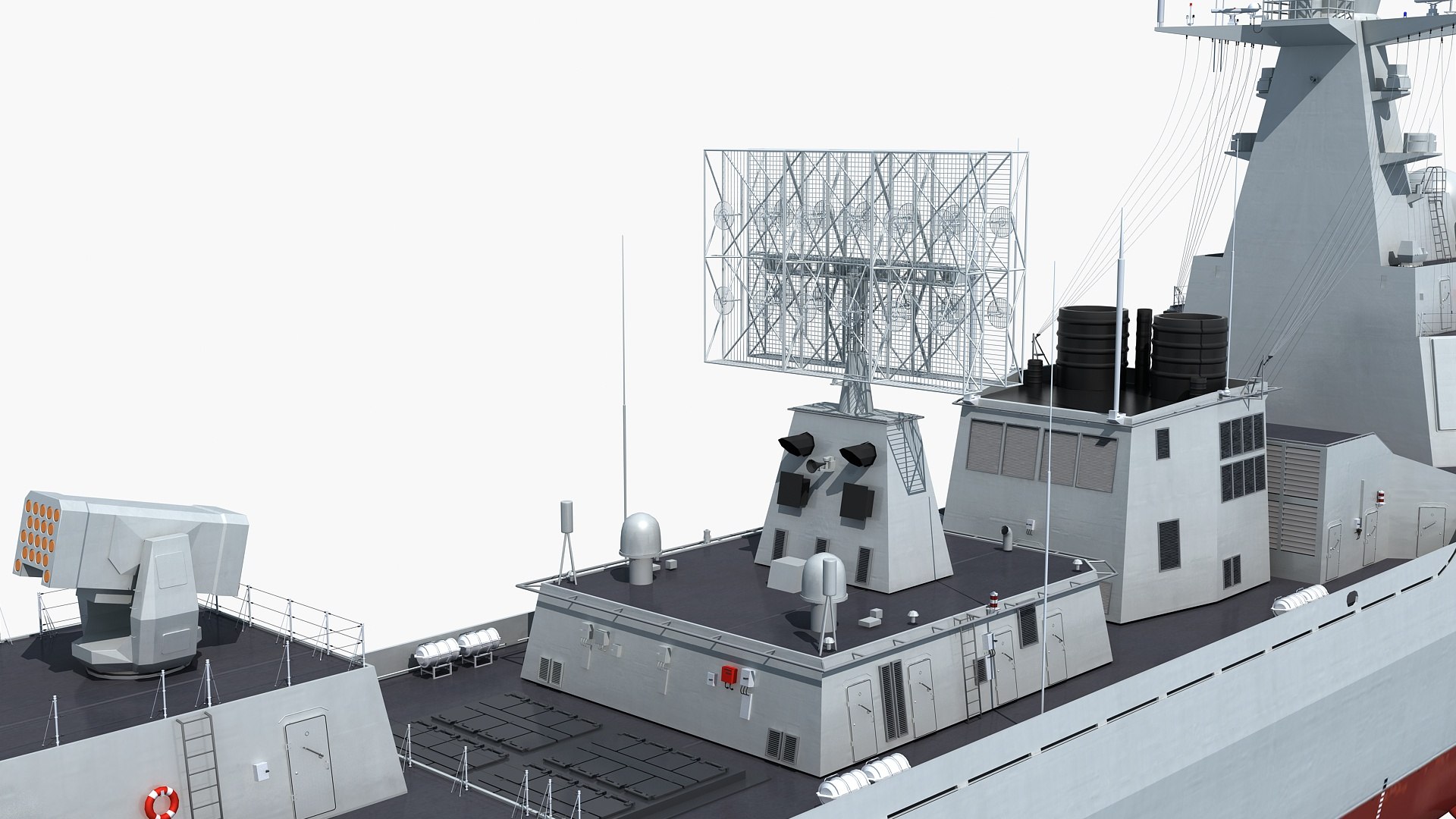Chinese Navy Type 052DL and Type 052D Destroyer 3D model - TurboSquid 1940404