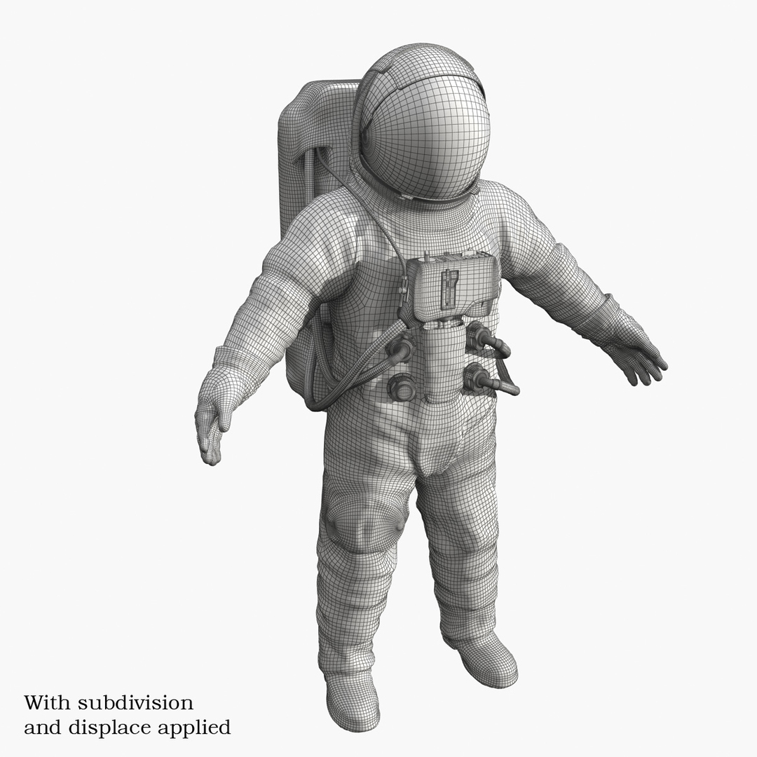 3d astronaut space suit model