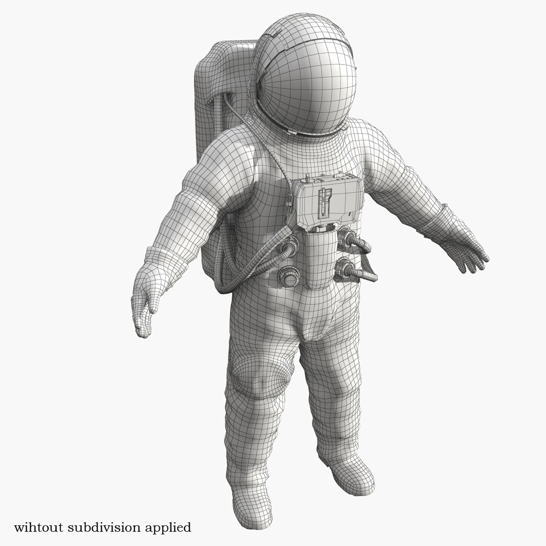 3d astronaut space suit model