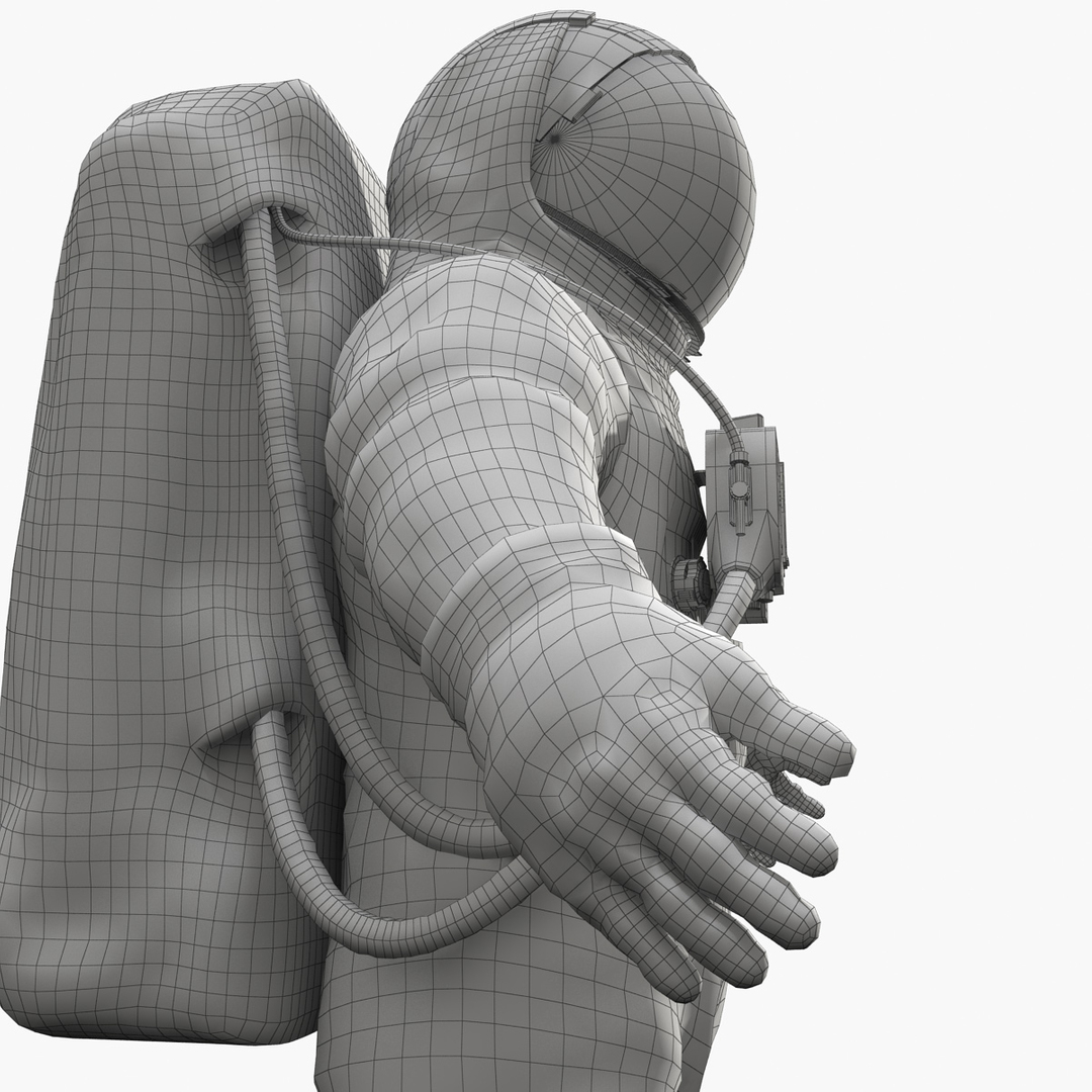 3d astronaut space suit model
