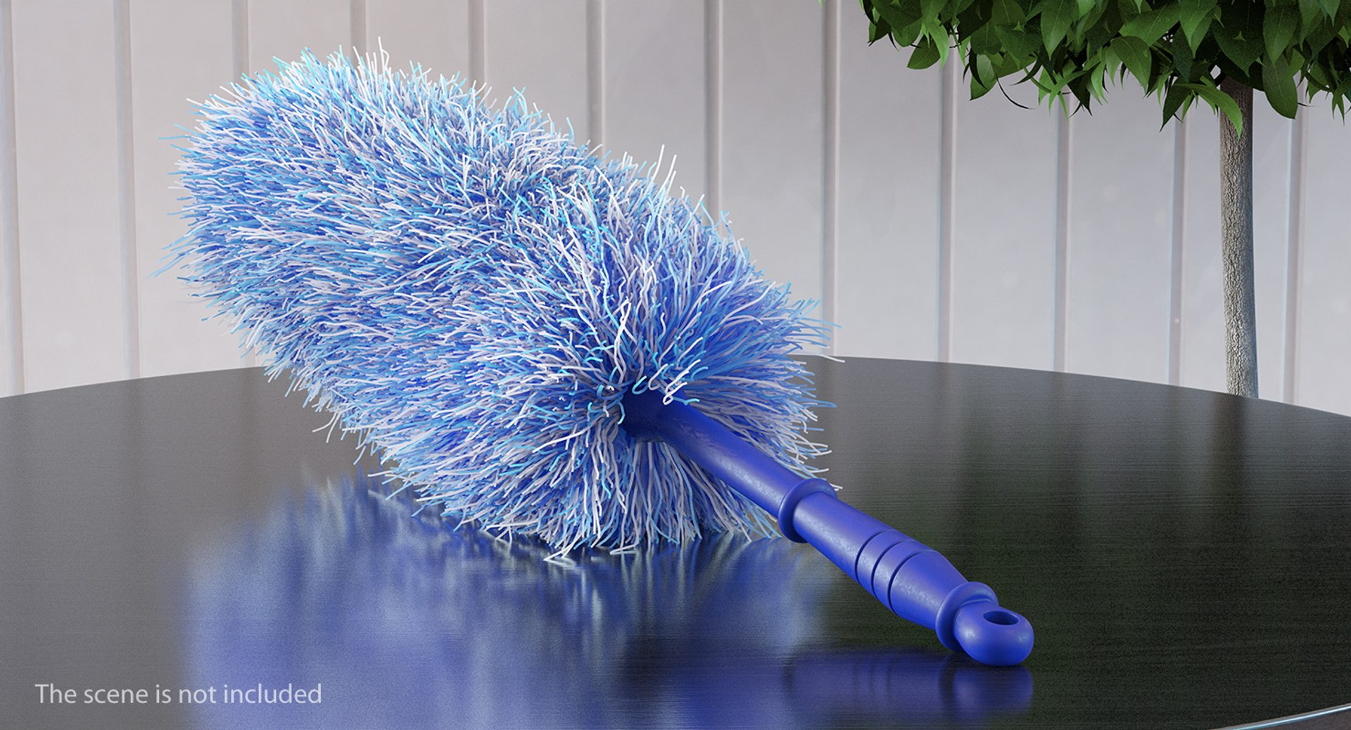 Feather Duster Blue Fur Model - TurboSquid 1420085