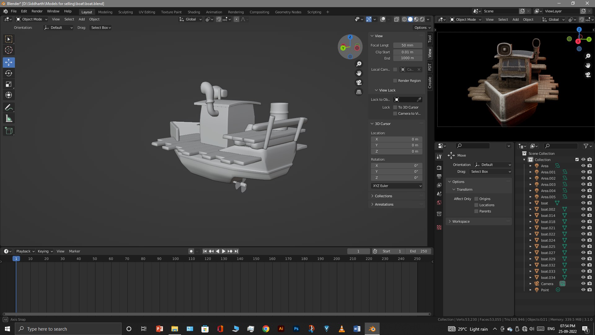 Boat 3D Model - TurboSquid 2179532