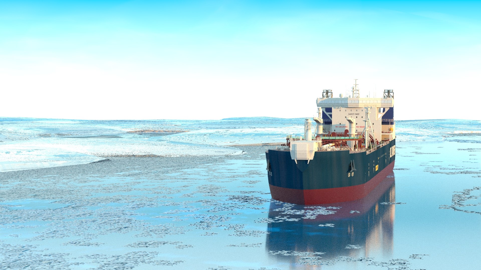 3D Arctic Tanker Ship Model - TurboSquid 1800090