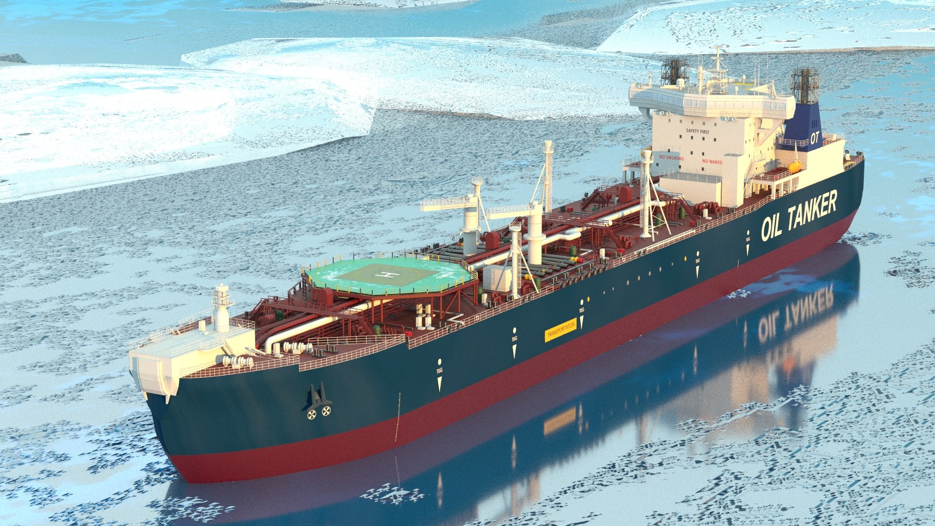 3D Arctic Tanker Ship Model - TurboSquid 1800090