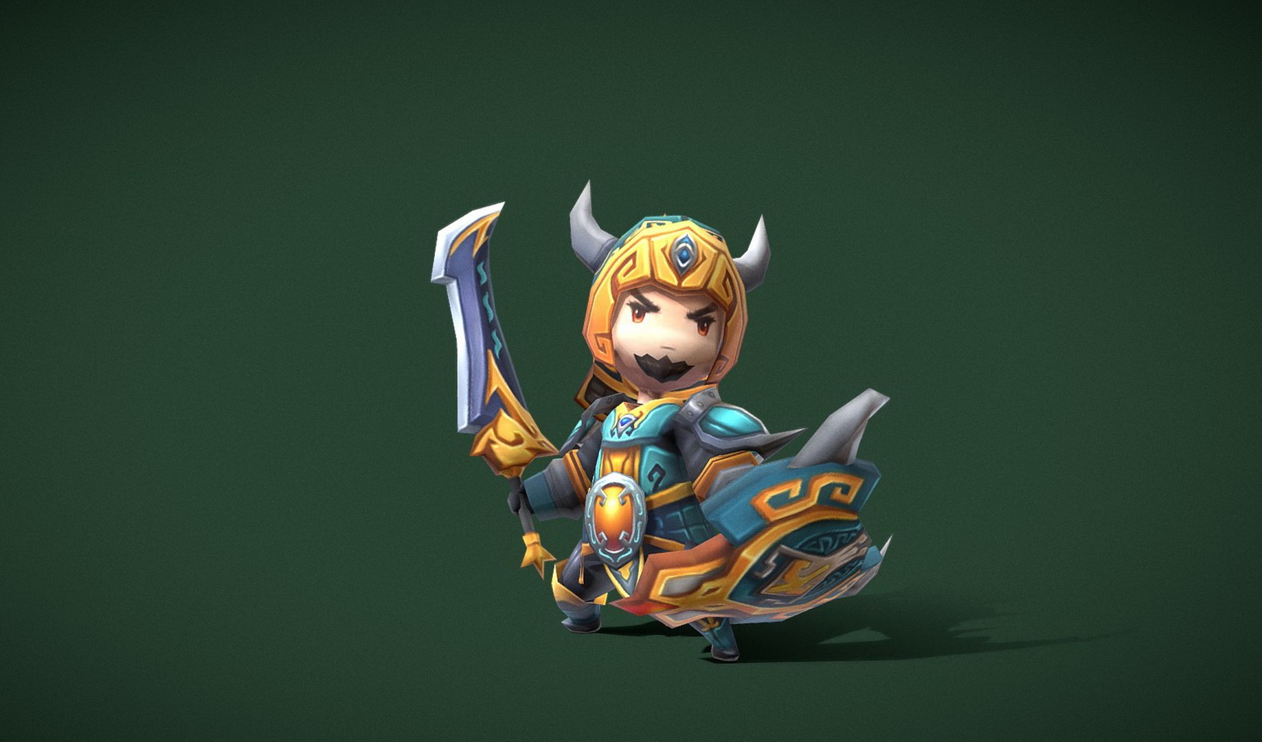 3D Three Kingdoms - Yan Liang - TurboSquid 2015339