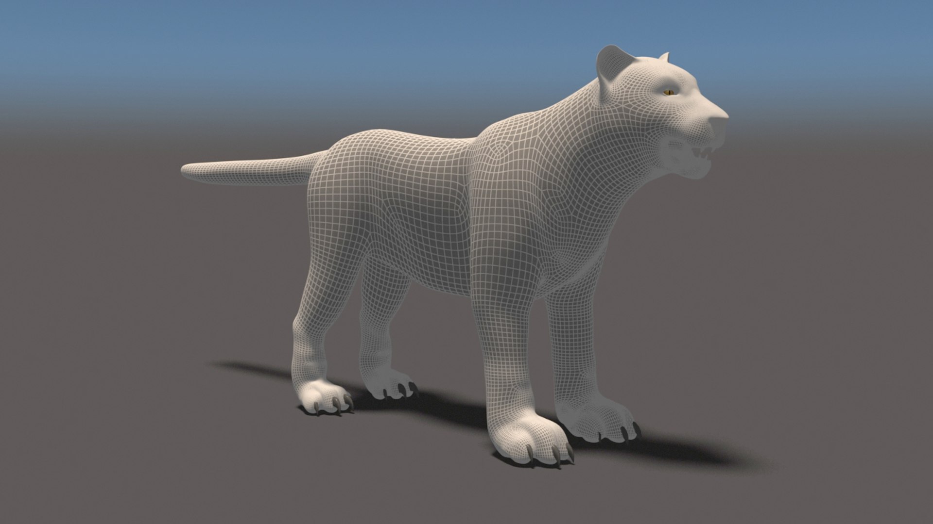 White Tiger 3d Model