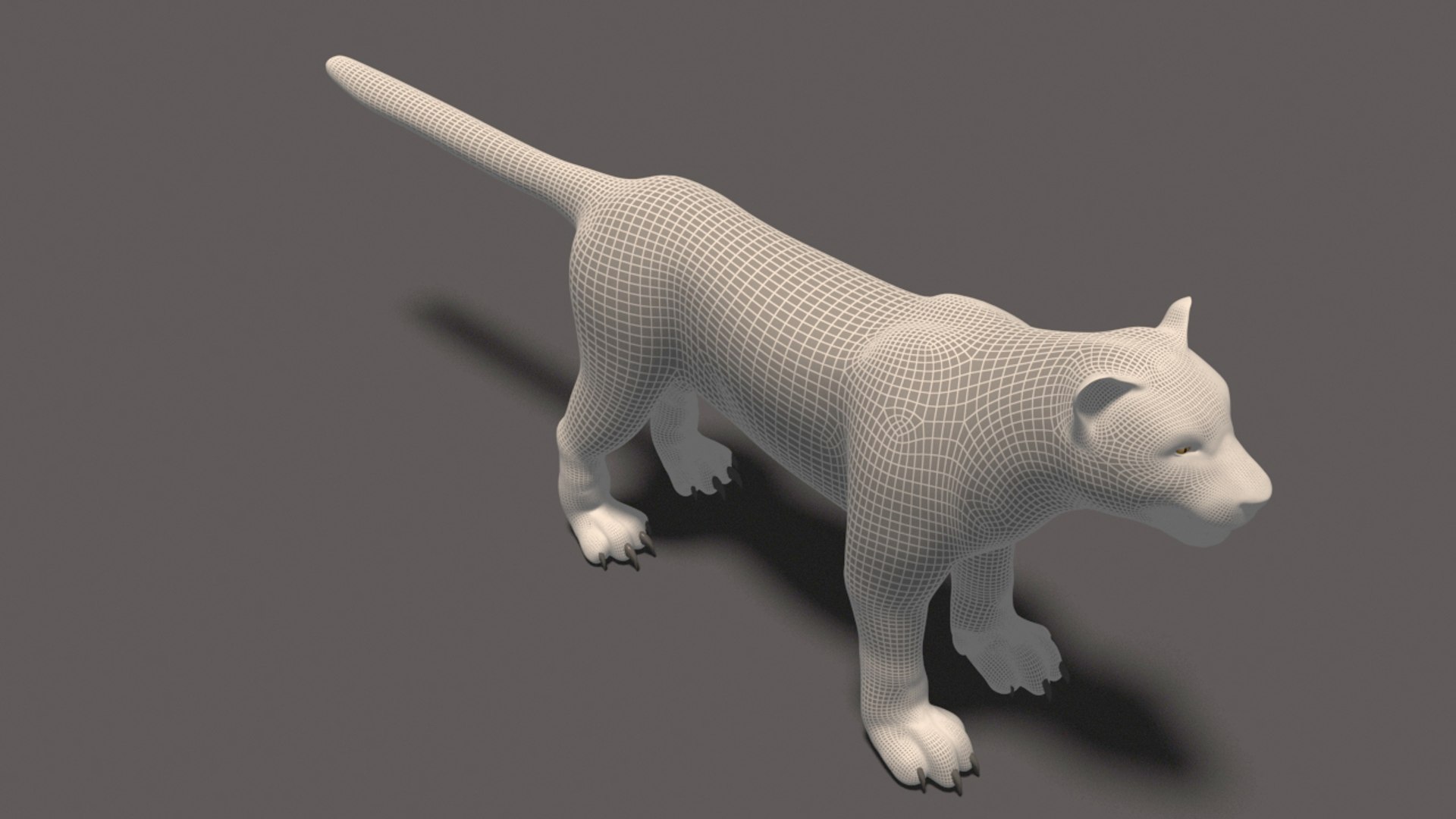White Tiger 3d Model