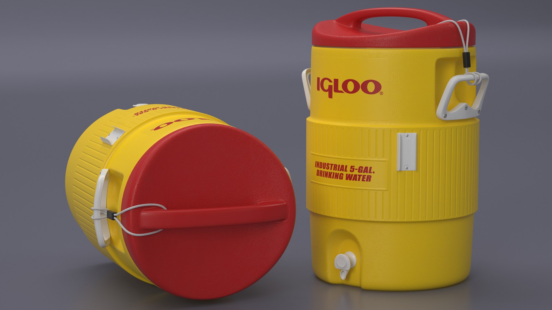 Igloo 5 Gallon Heat Stress Solution Industrial Water Cooler 3D ...