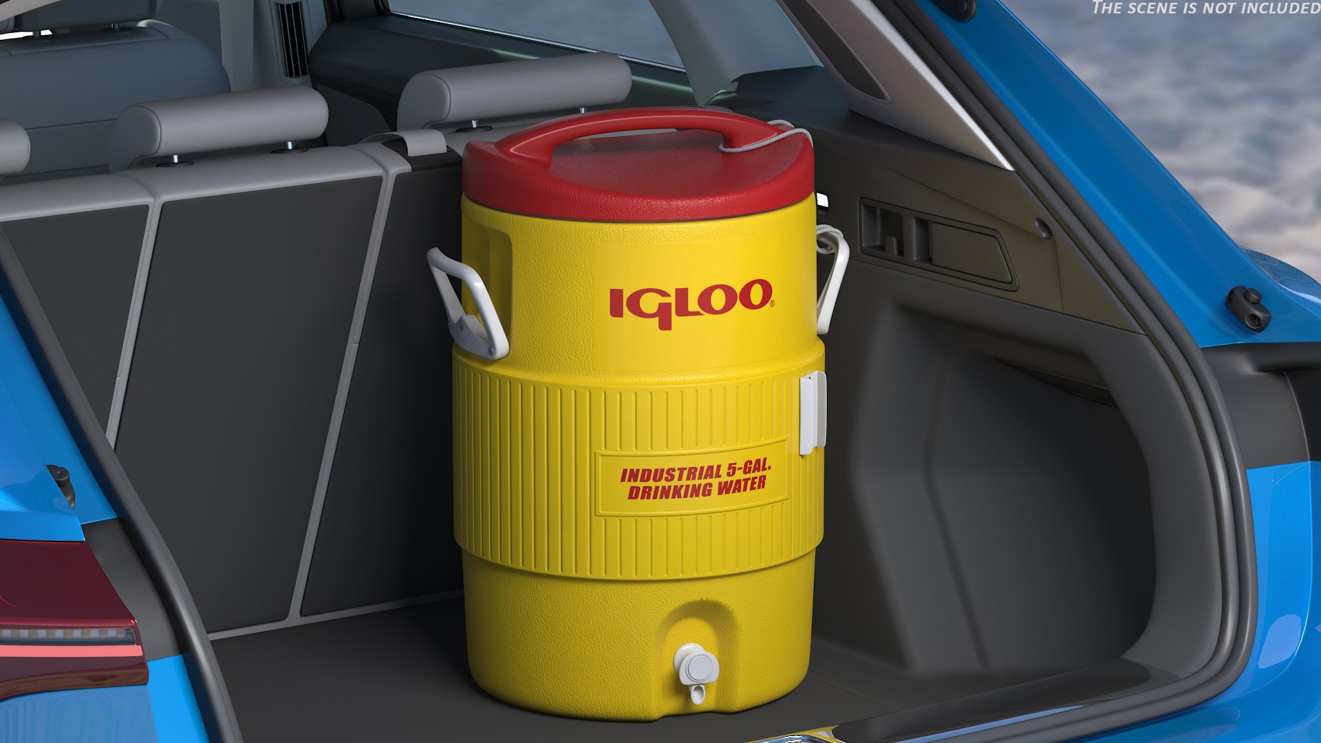 Igloo 5 Gallon Heat Stress Solution Industrial Water Cooler 3D - TurboSquid 1959640