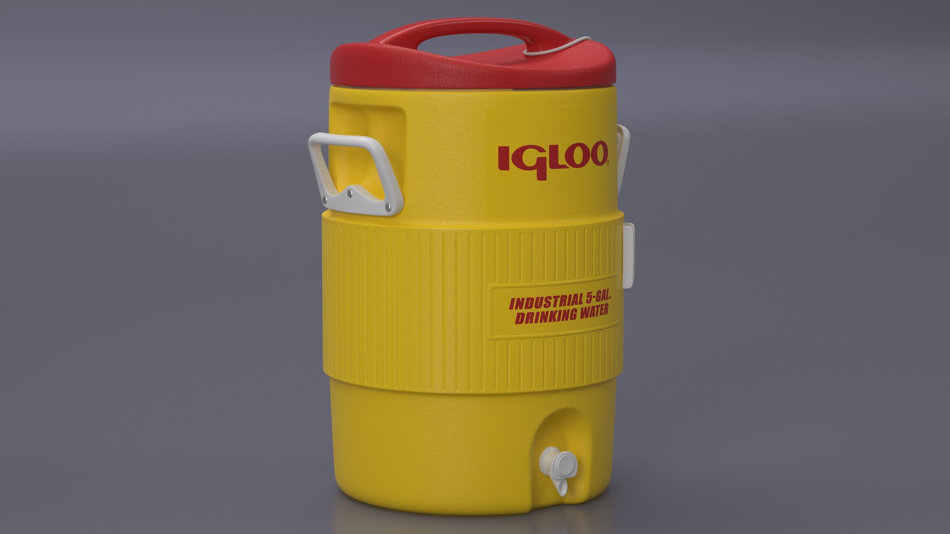Igloo 5 Gallon Heat Stress Solution Industrial Water Cooler 3D ...