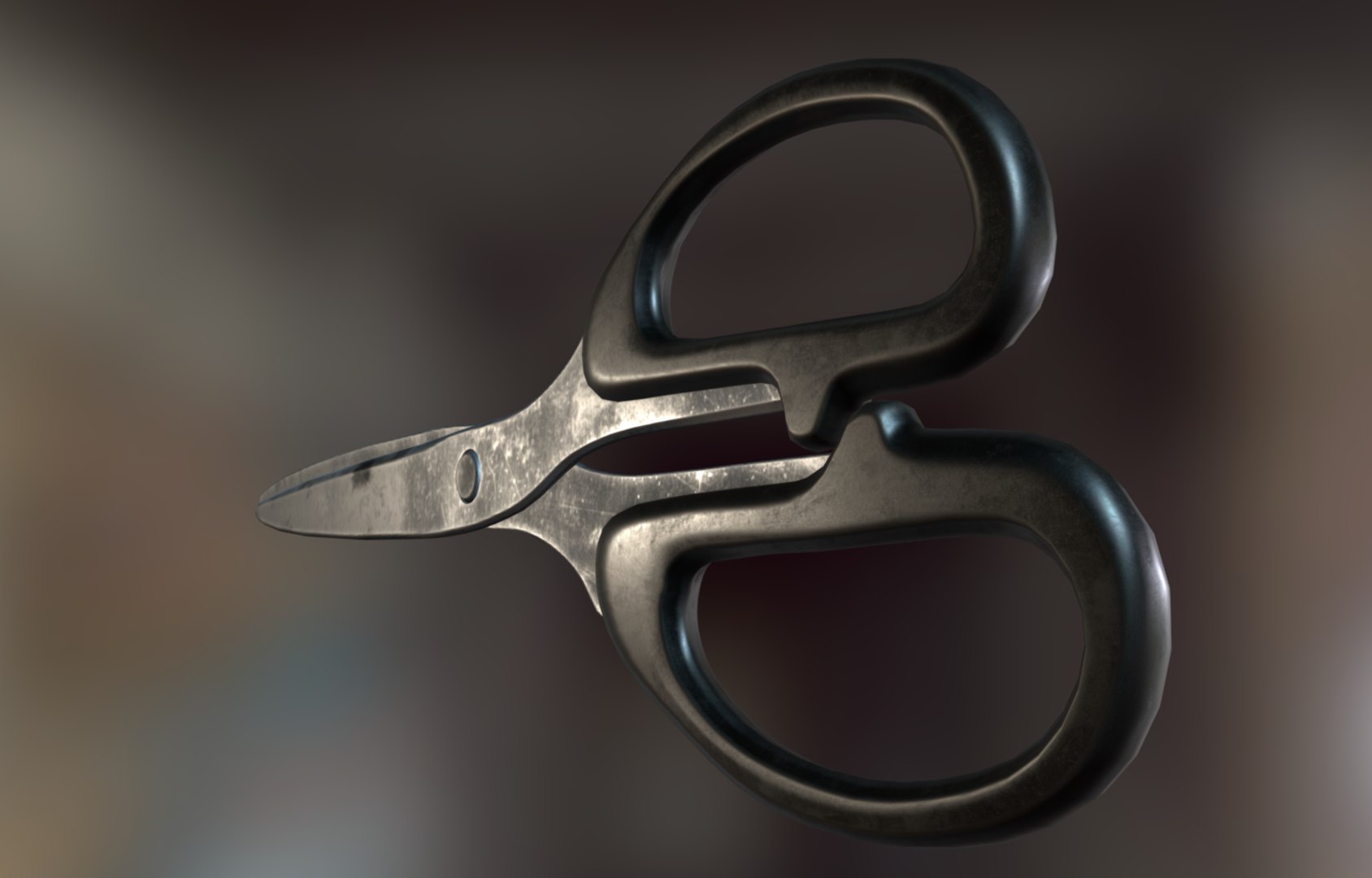 scissors rigged old version 3d 3ds
