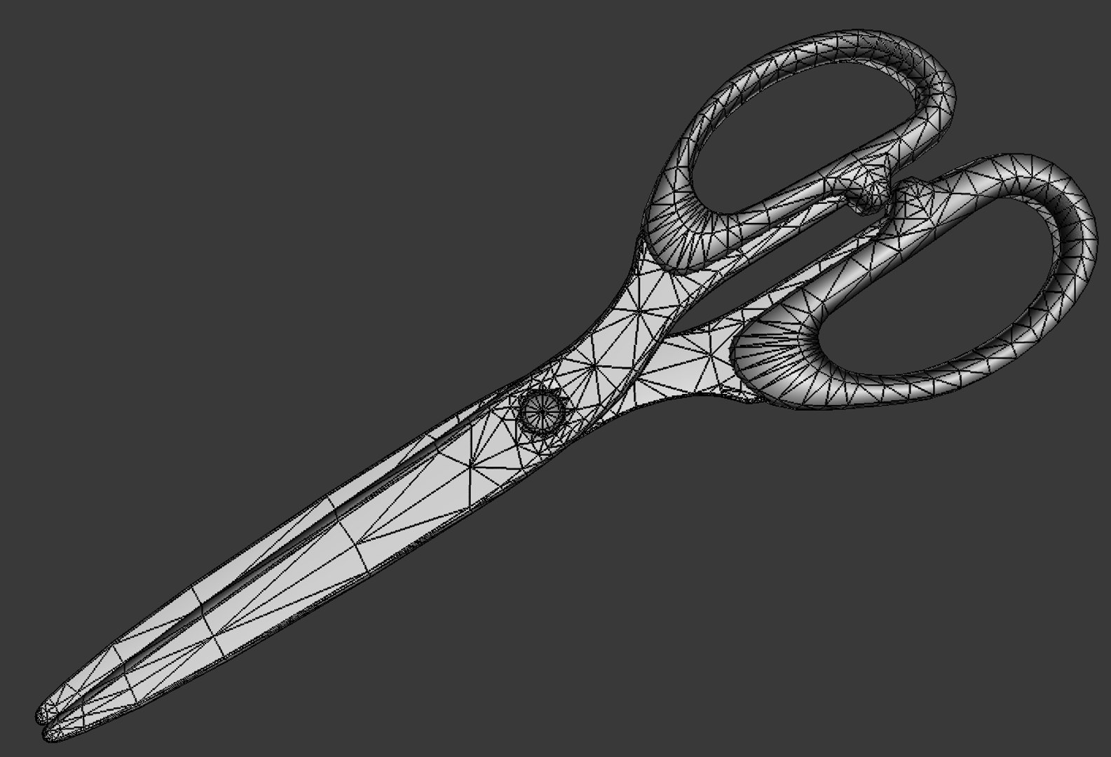 scissors rigged old version 3d 3ds
