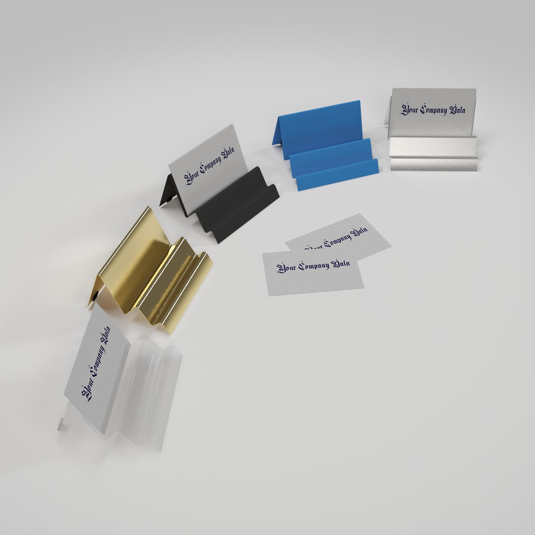 Business Card Holders Model - TurboSquid 1626971