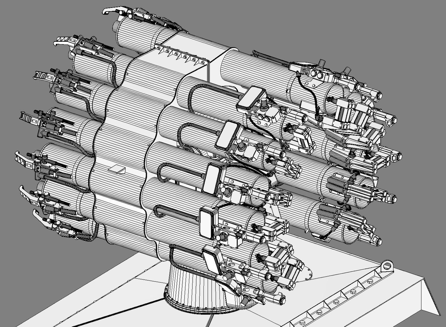3d Rbu-6000 Smerch-2 Model