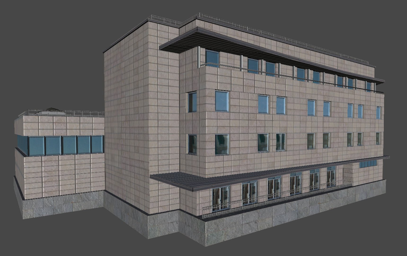 office buildings 3d fbx