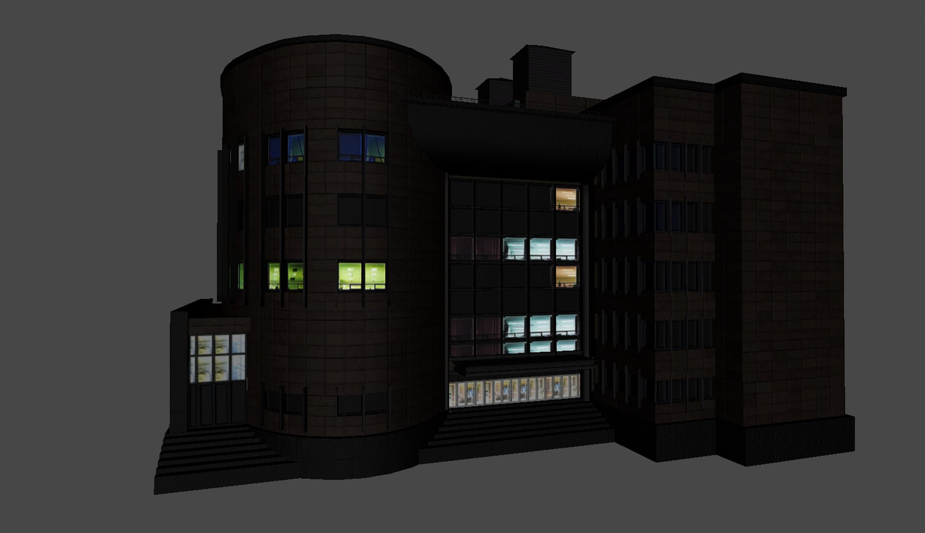 office buildings 3d fbx