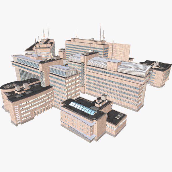 office buildings 3d fbx