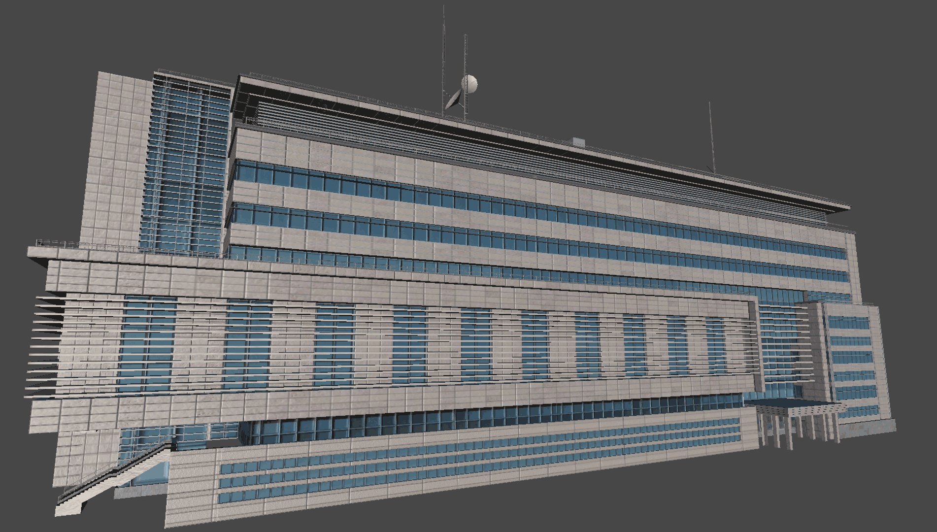 Office Buildings 3d Fbx