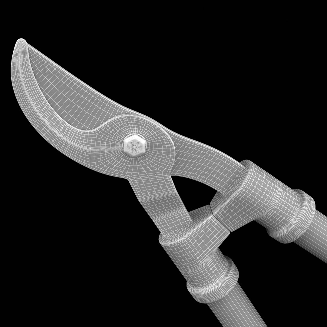 pruning shears 3d model