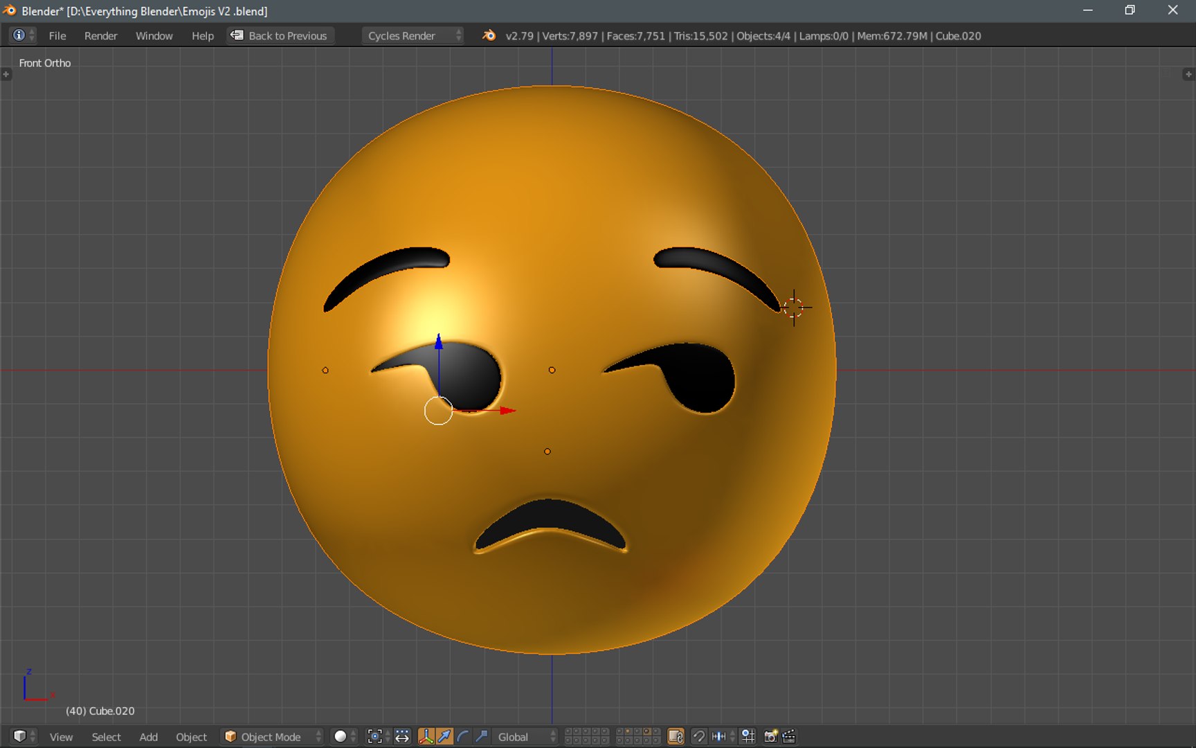 Bored Emoji 3D Model - TurboSquid 1426688