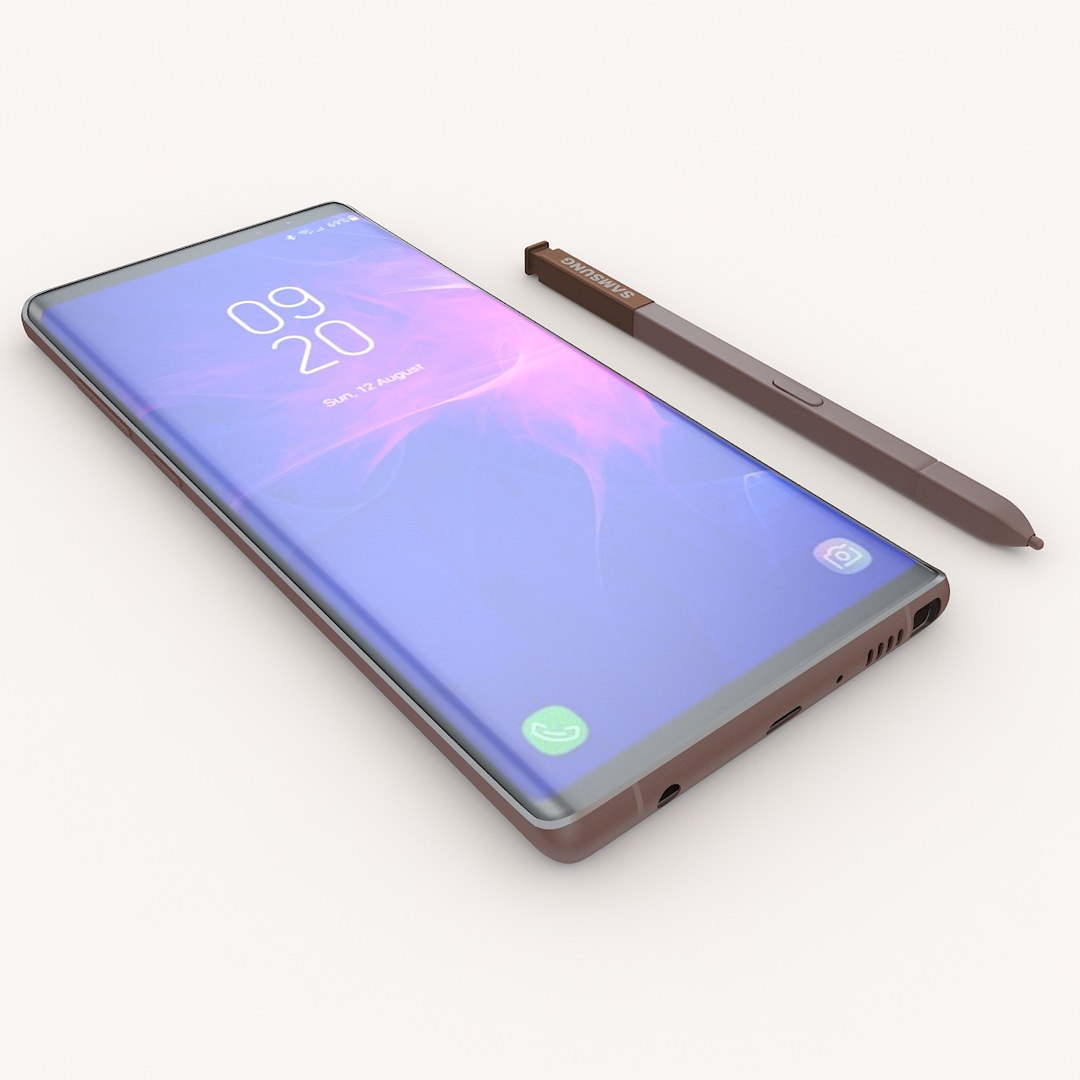 Samsung galaxy note 9 3D model - TurboSquid 1317219