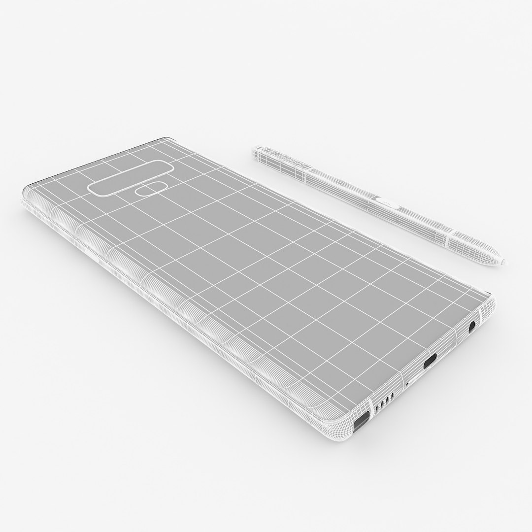 Samsung galaxy note 9 3D model - TurboSquid 1317219