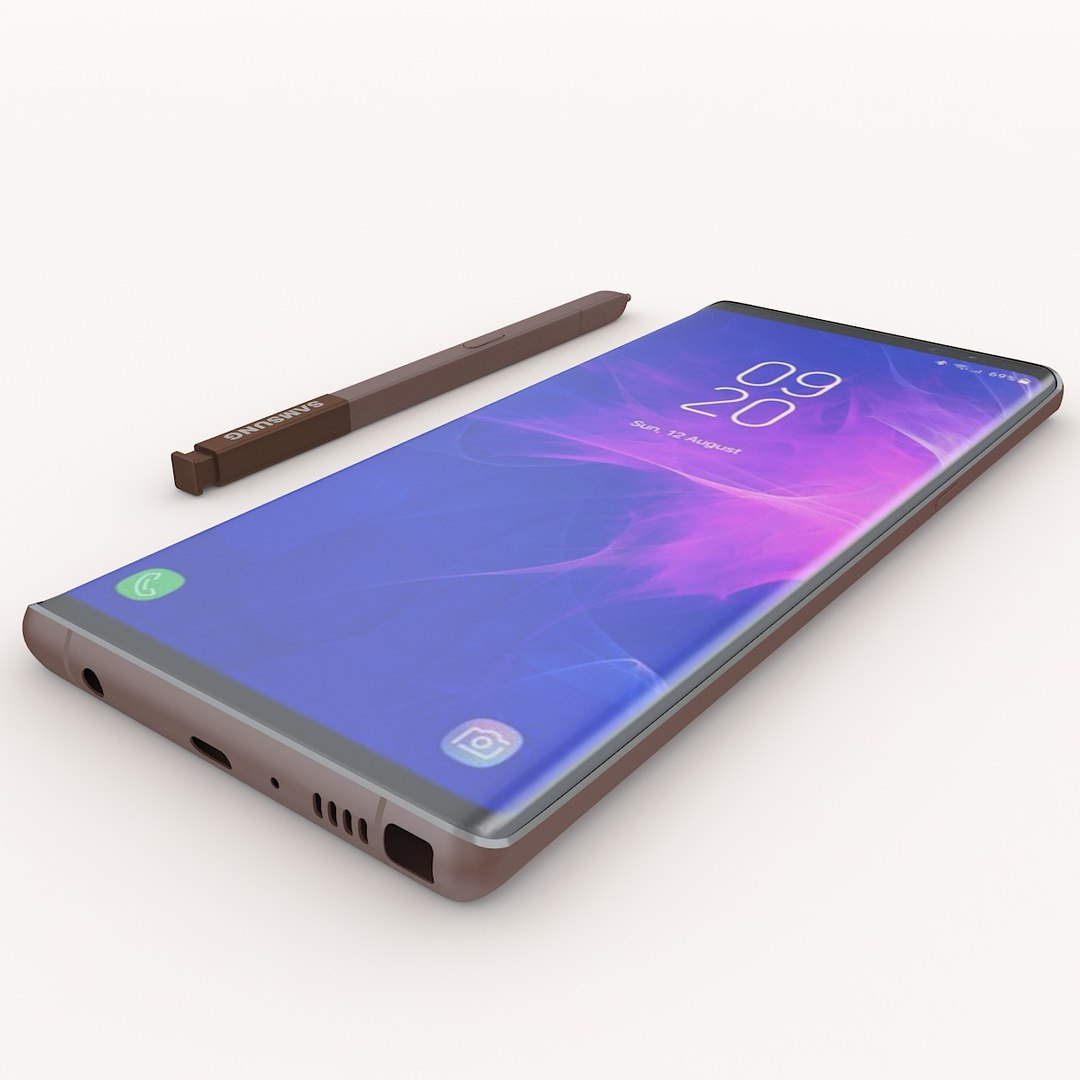 Samsung galaxy note 9 3D model - TurboSquid 1317219