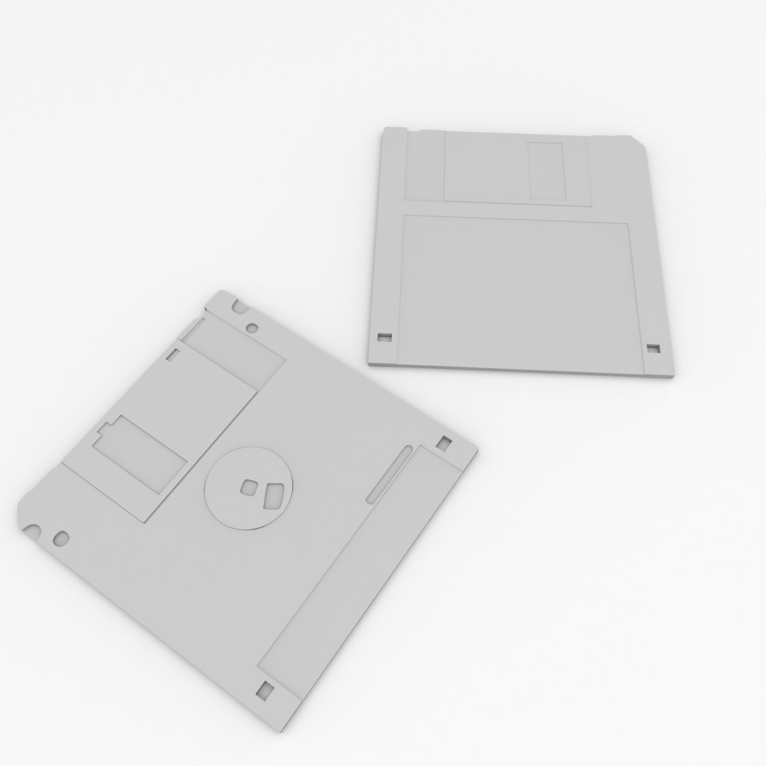 floppy disk 3 5 3d model