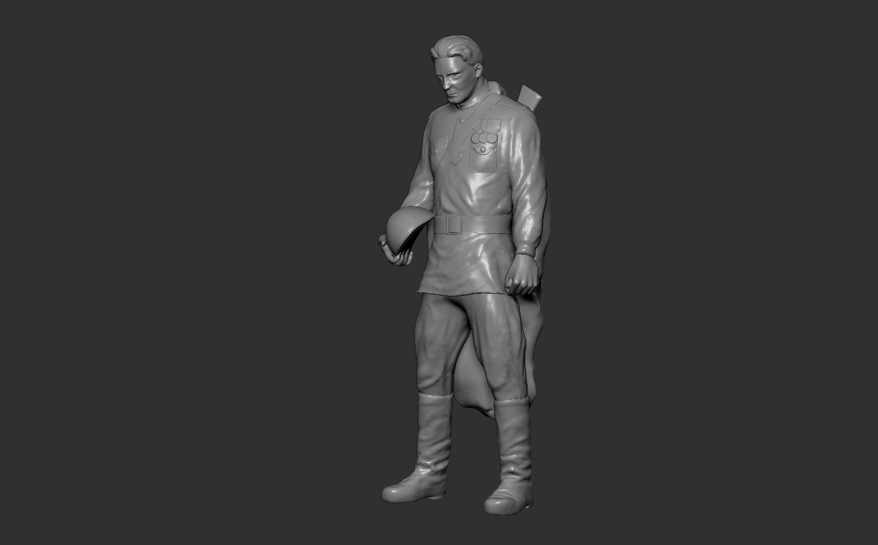 Russian Soviet Soldier 3d Model