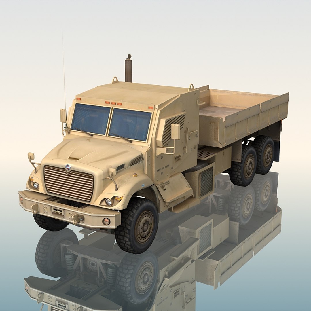 navistar 7000 mv military truck 3d model