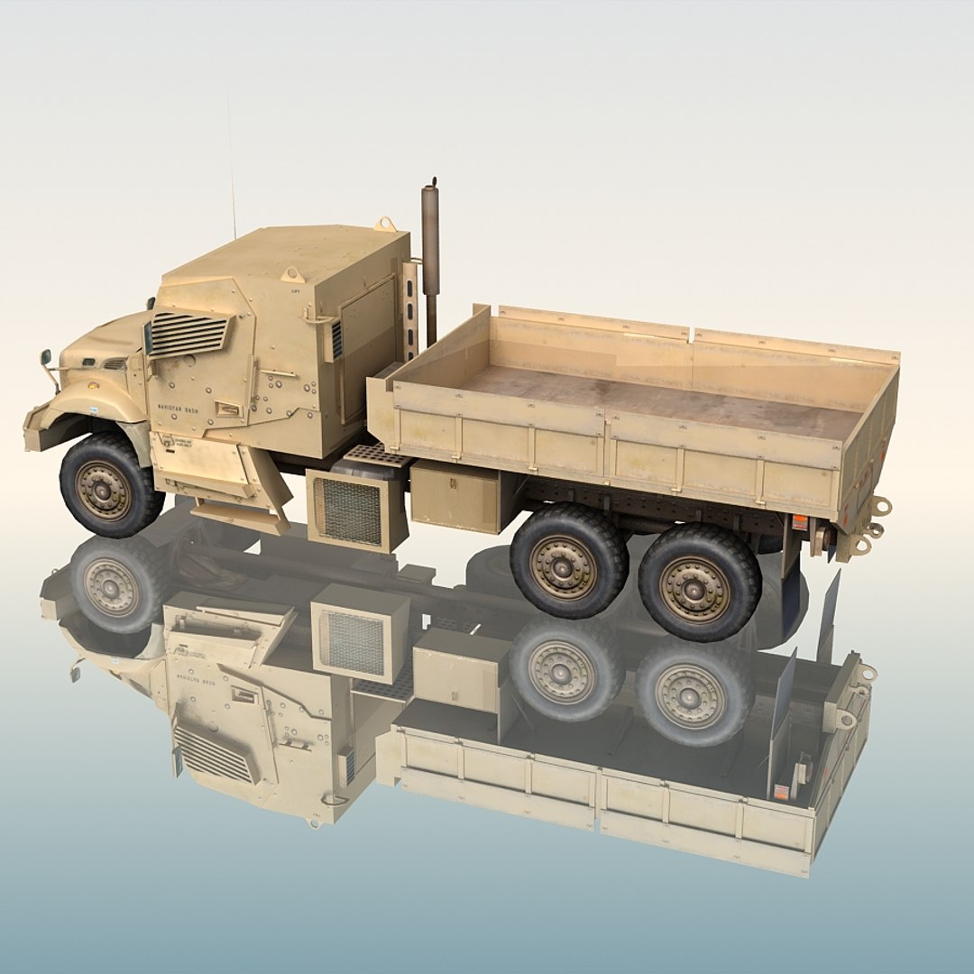 Navistar 7000 Mv Military Truck 3d Model