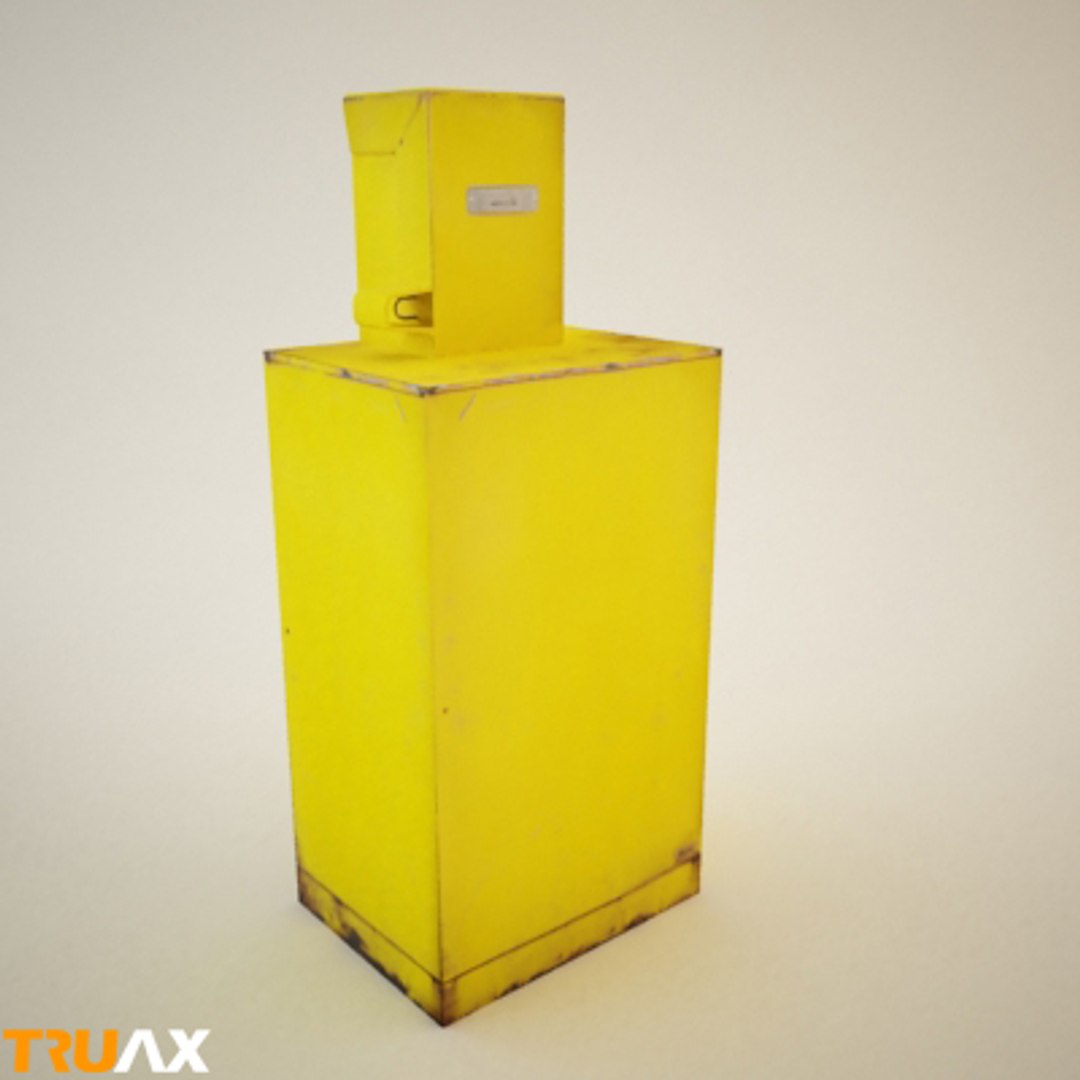 New York Post Newspaper Vending 3d Model