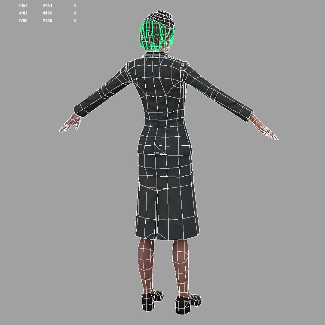 Nazi Girl 3d Fbx