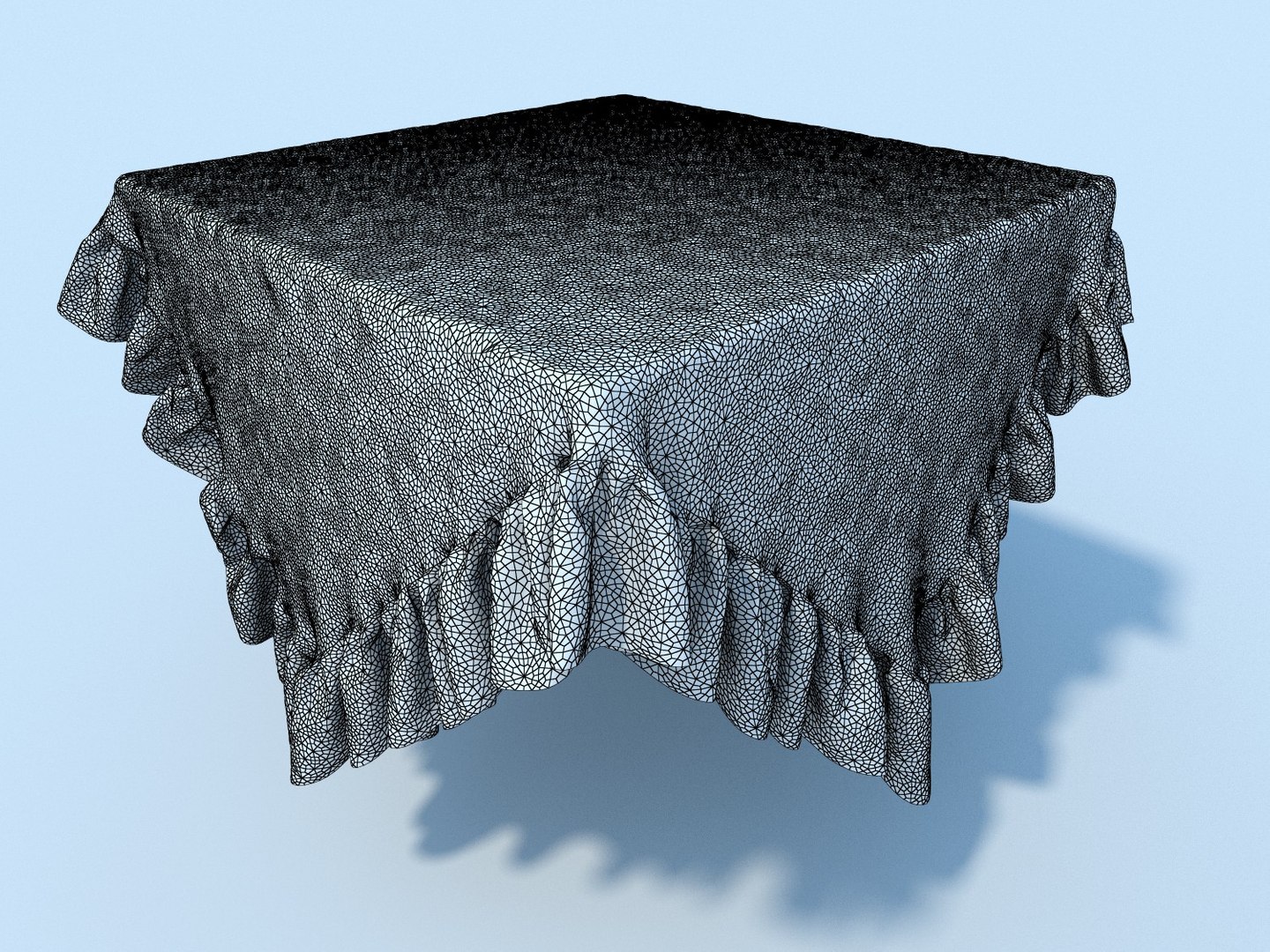 3d Table Cloth Tablecloth Model