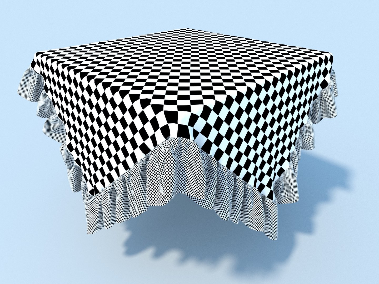 3d Table Cloth Tablecloth Model