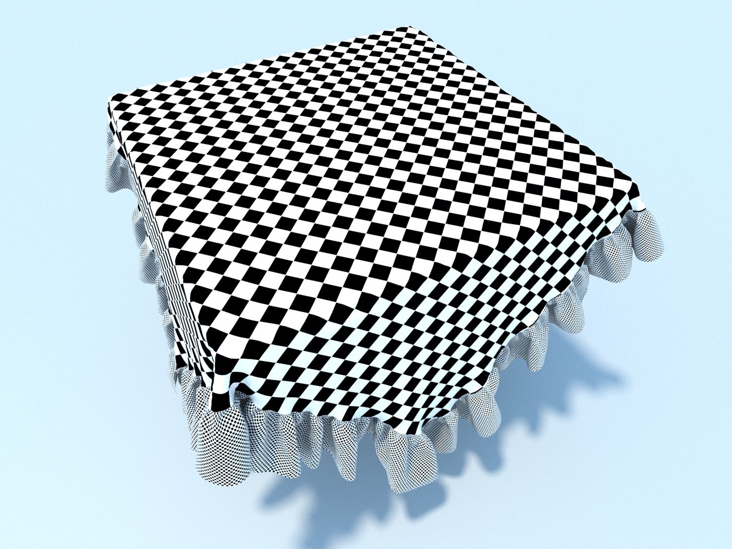 3d Table Cloth Tablecloth Model