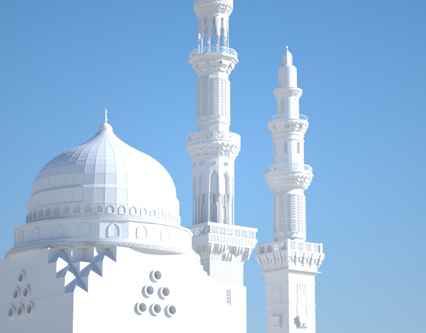 3D prophet muhammad mosque - TurboSquid 1428883