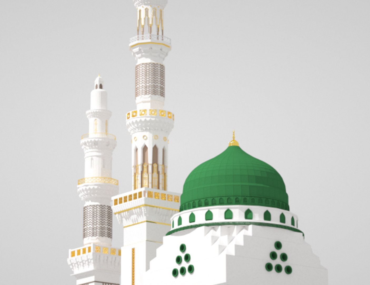 3D prophet muhammad mosque - TurboSquid 1428883