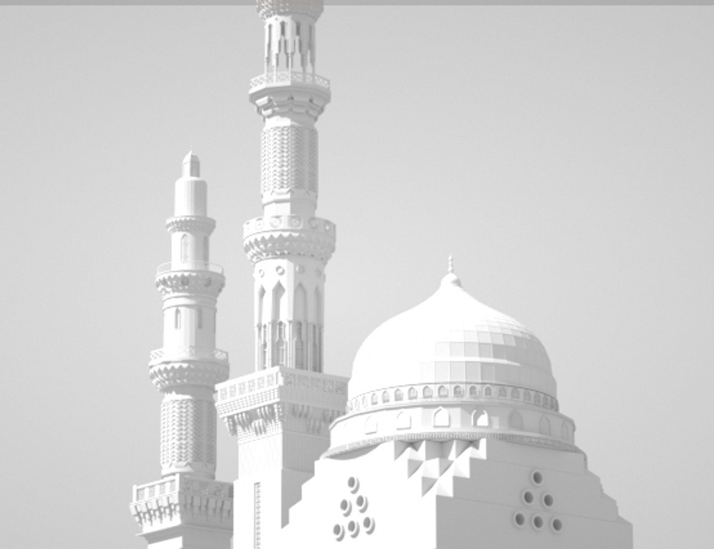 3D prophet muhammad mosque - TurboSquid 1428883