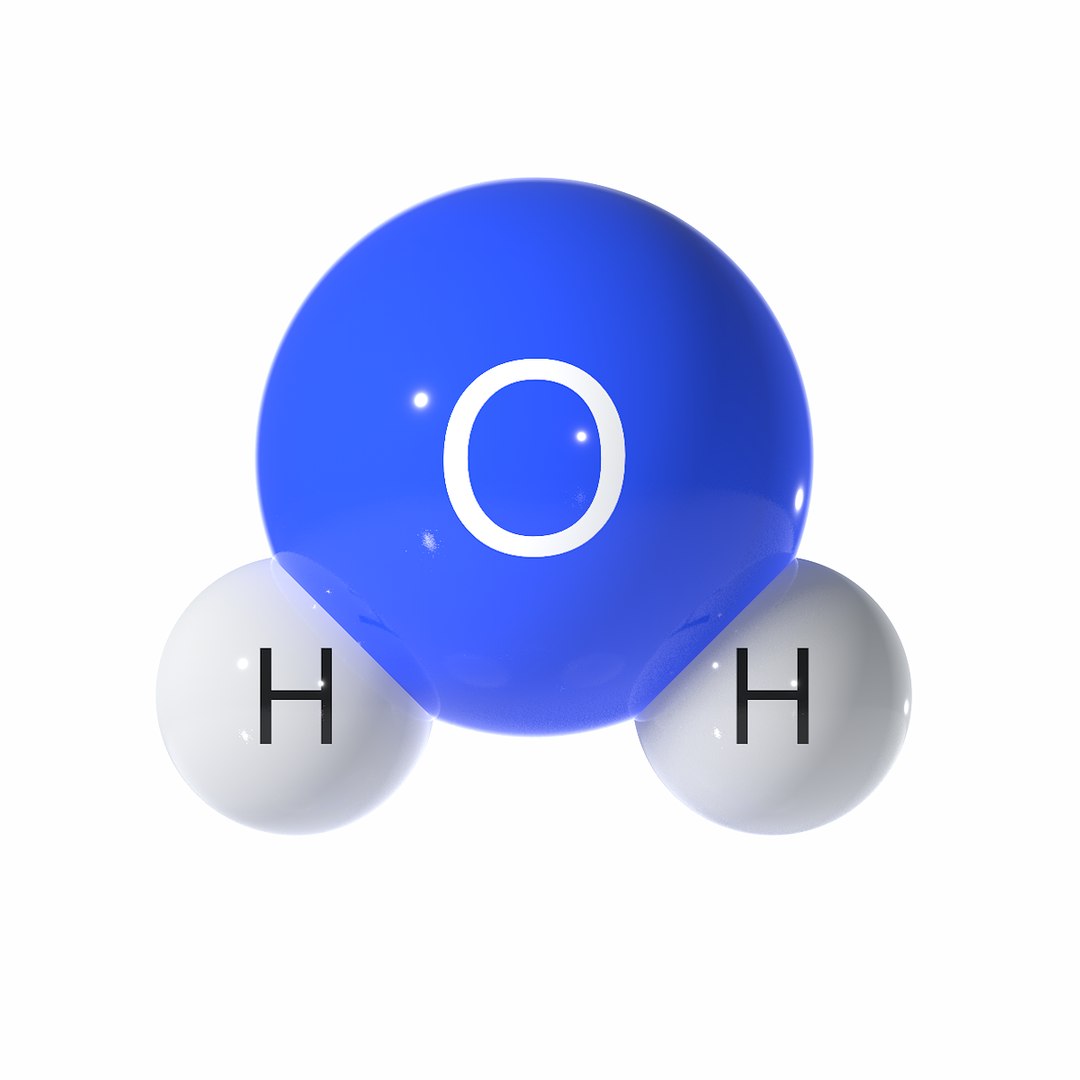 3D Model Water Molecule - TurboSquid 1290892