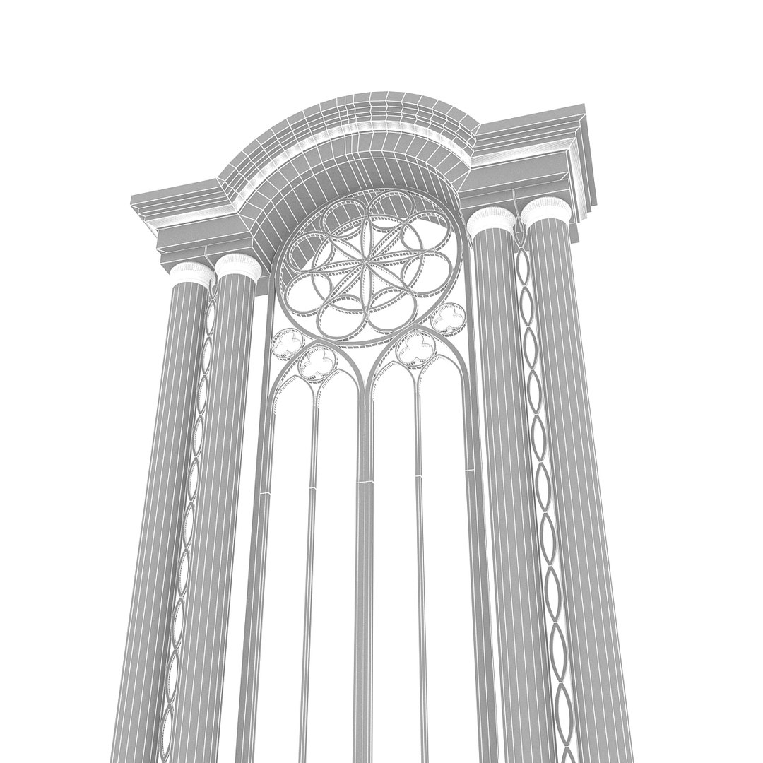 Classical Building Entrance 3D - TurboSquid 1445518