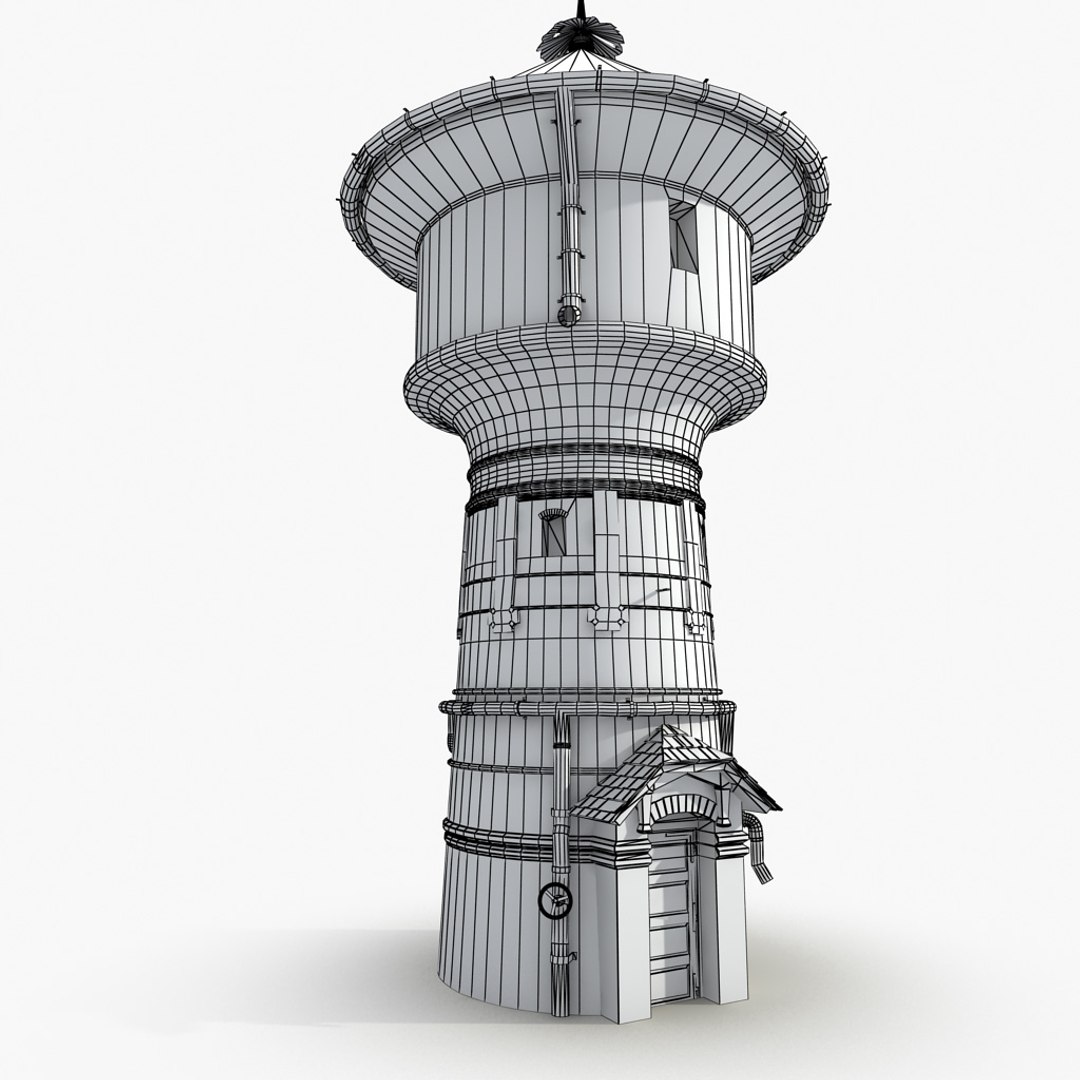 Fantasy Water Tower 3d Model