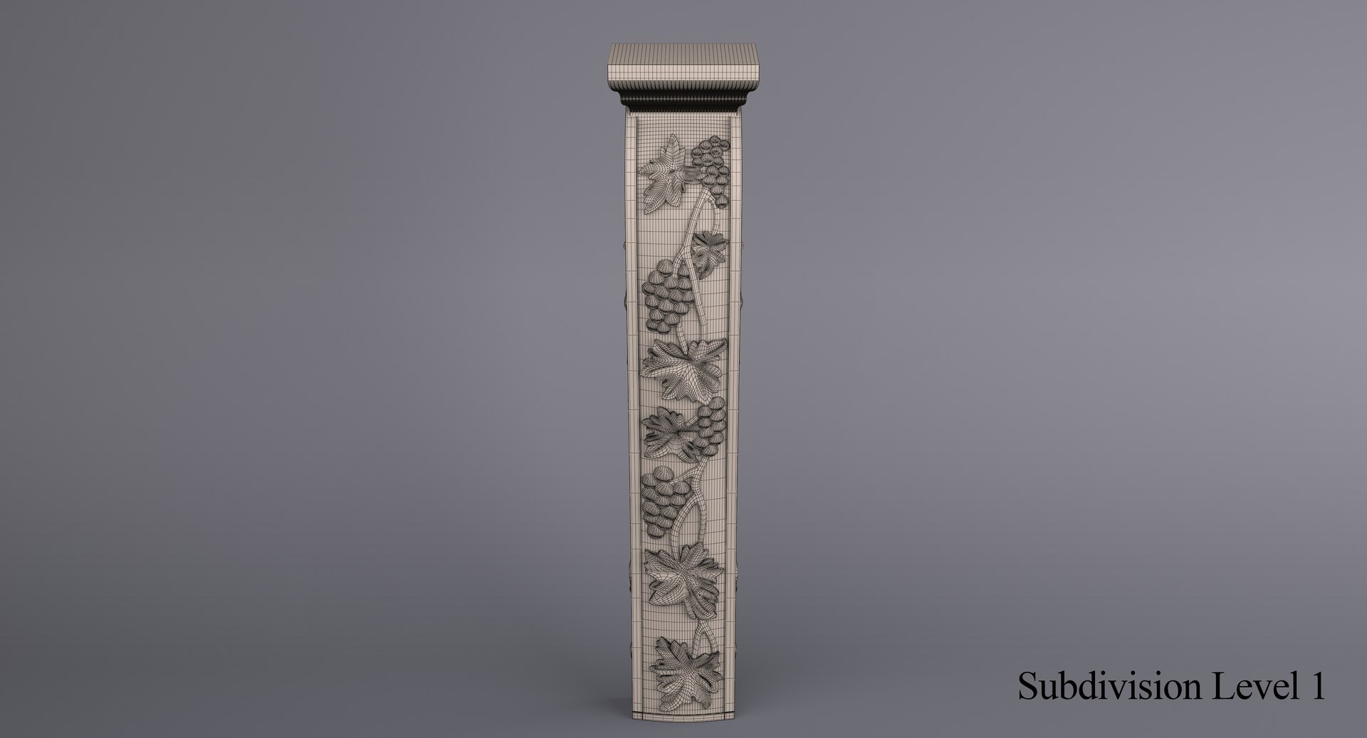 3d Napa Island Leg Corbel Model