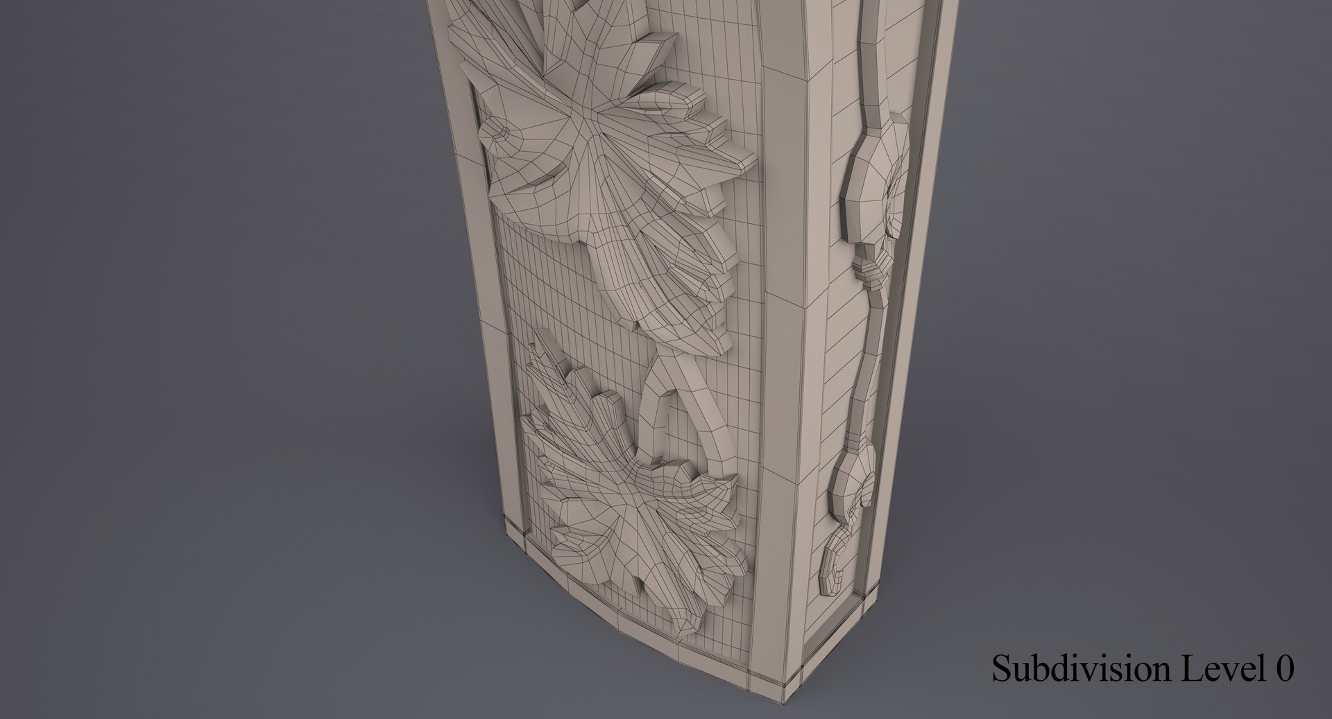 3d Napa Island Leg Corbel Model