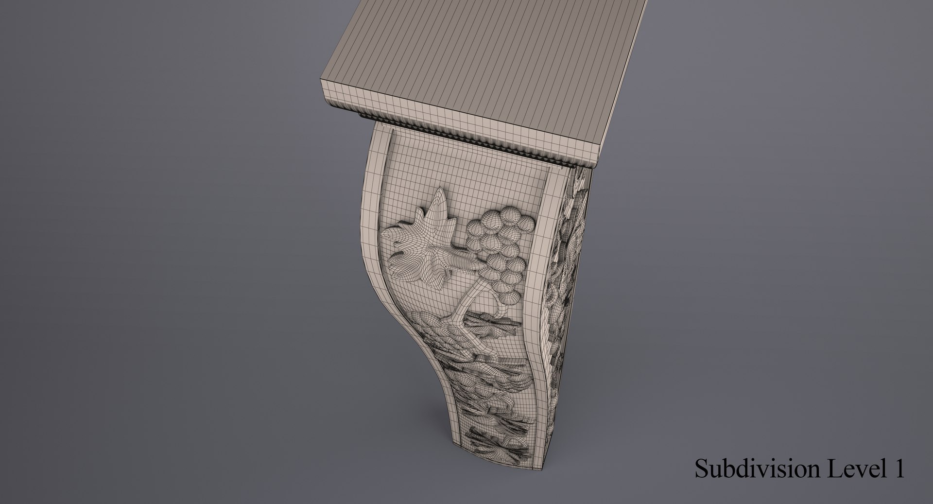 3d Napa Island Leg Corbel Model