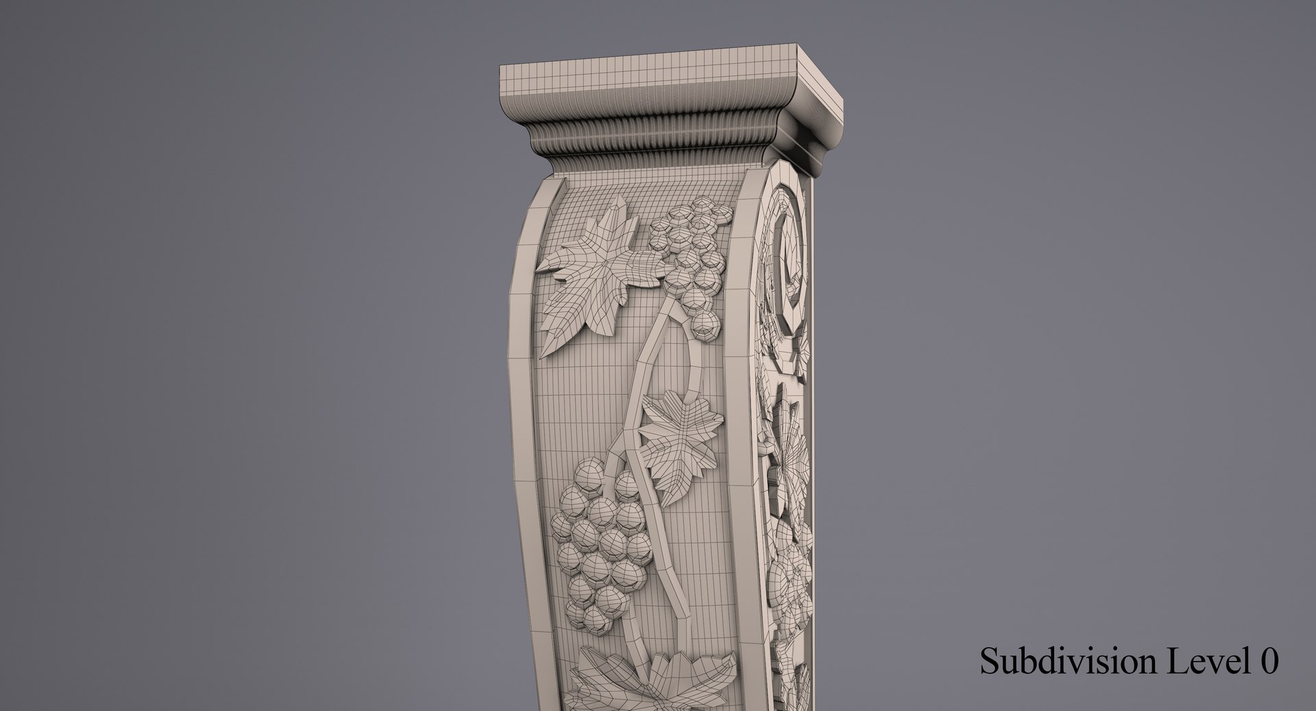 3d Napa Island Leg Corbel Model