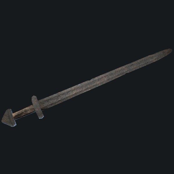 modelo 3d Antigua espada medieval martillado - TurboSquid 1109140