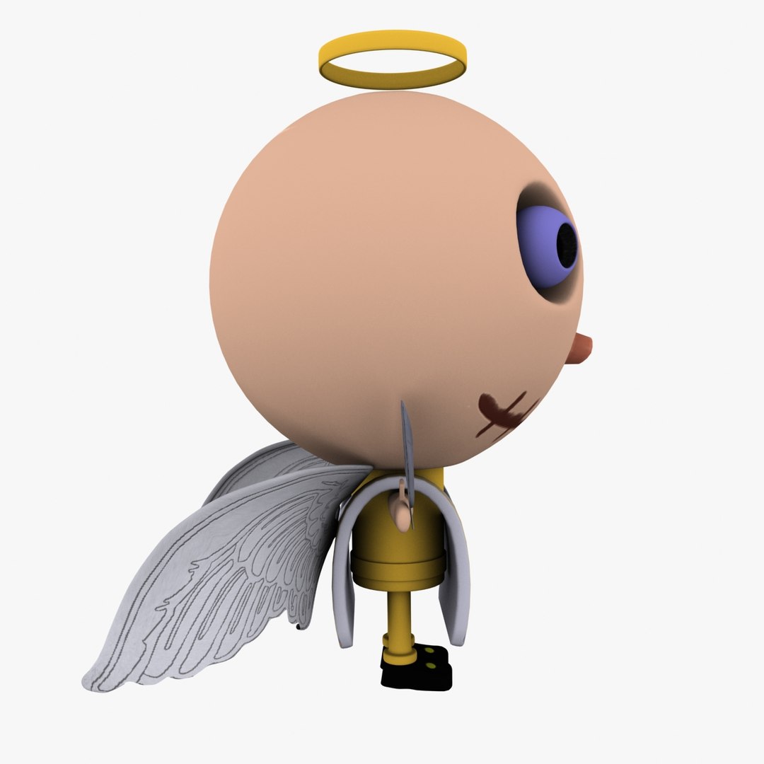 3d Angel Cartoon Character
