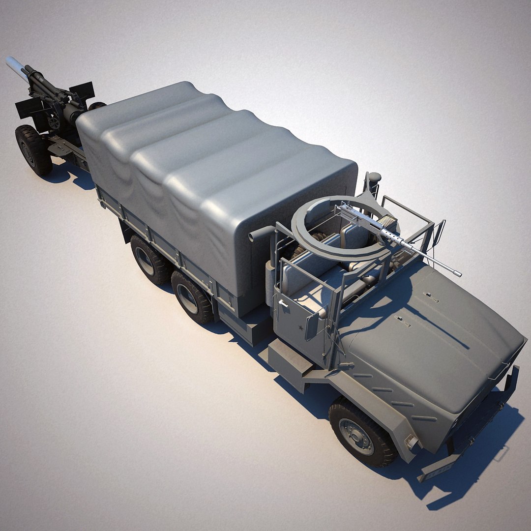 3d m939 truck m114a1 155
