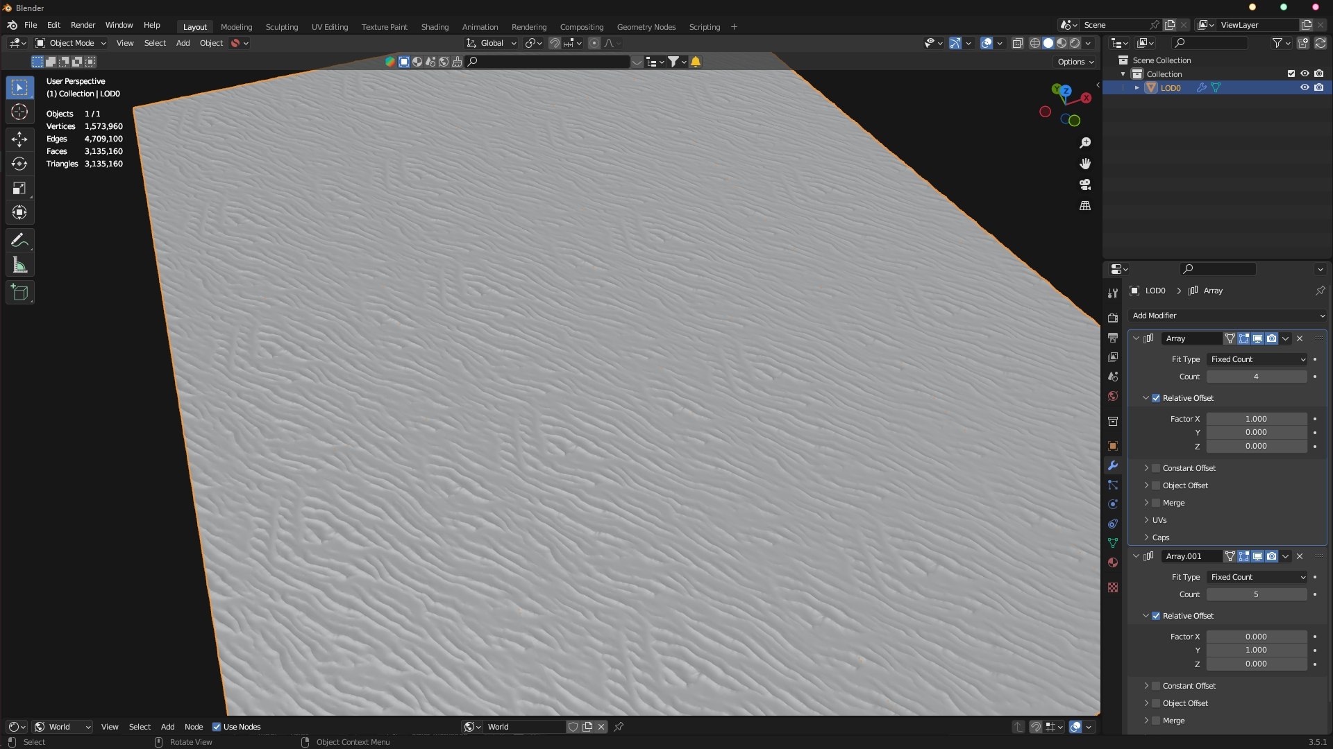 3D Desert Sand Dunes Sea - Tileable Terrain Low-poly 3D model ...